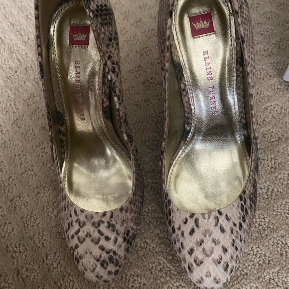 Elaine Turner | Shoes | 75 Snake Skin Heel Never Warn | Poshmark